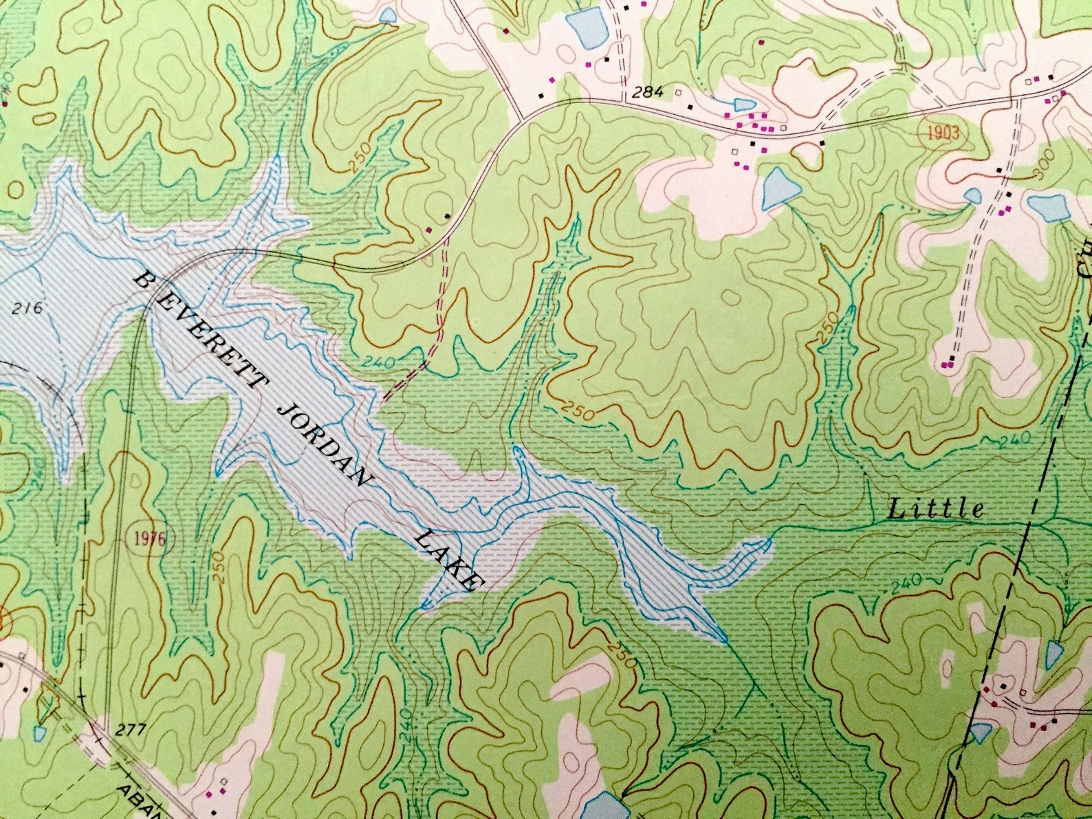 Antique New Hill North Carolina 1974 US Geological Survey | Etsy