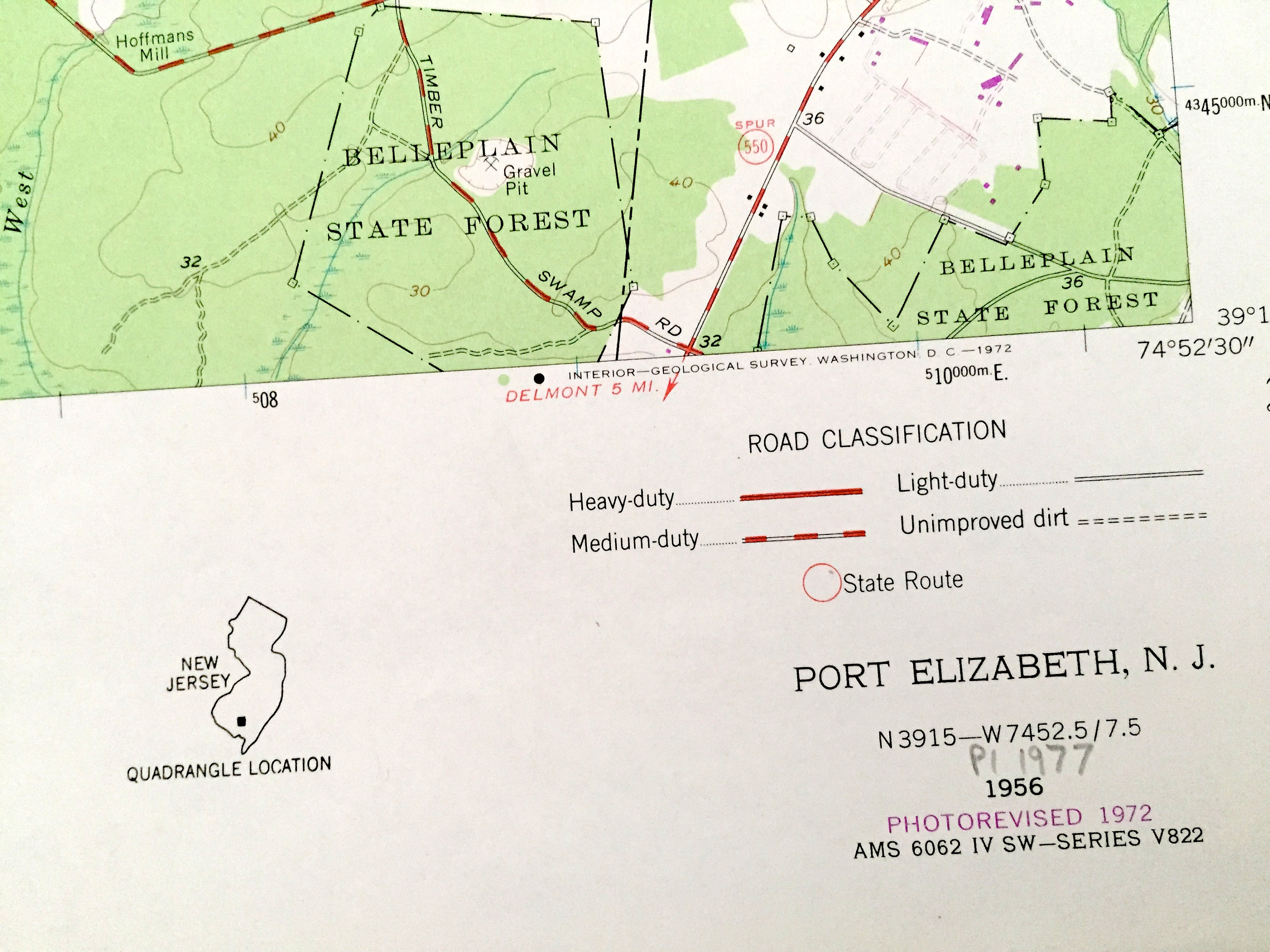Antique Port Elizabeth New Jersey 1956 US Geological Survey - Etsy