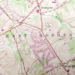 Antique West Chester, Pennsylvania 1954 US Geological Survey ...