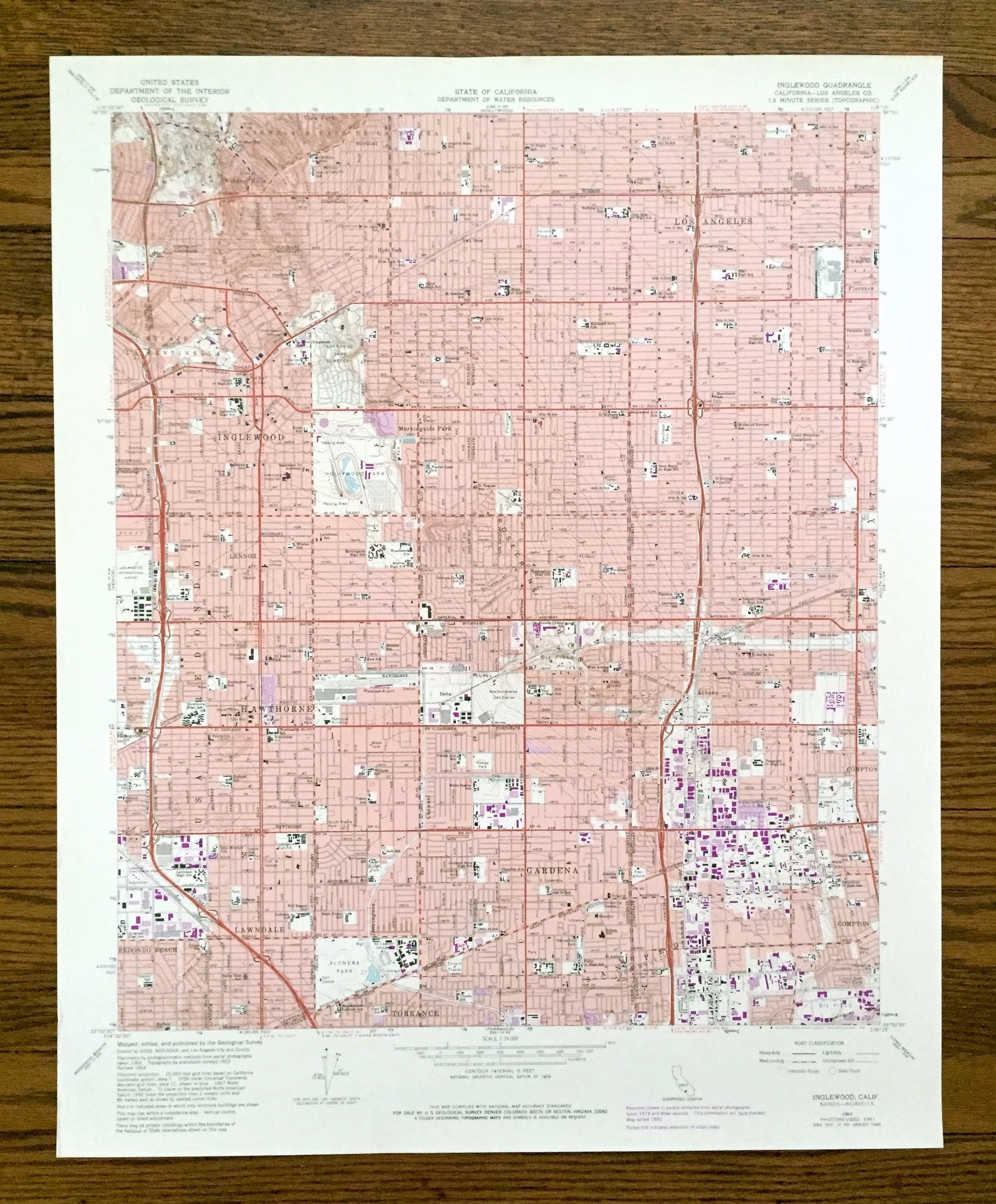 Compton Crips And Bloods Map