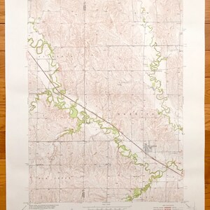 Antique Litchfield, Nebraska 1951 US Geological Survey Topographic Map ...