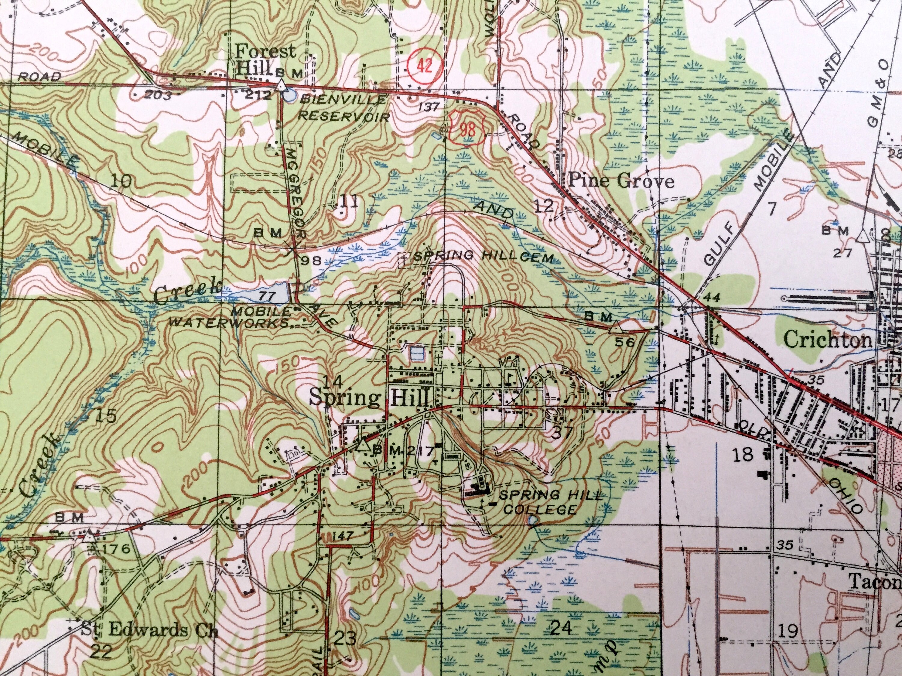 Antique Mobile, Albm 1940 US Geological Survey Topographic Map Baldwin ...