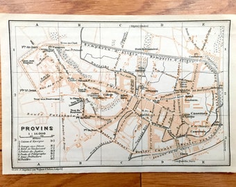 Provins Map Poster - Etsy