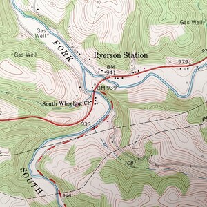 Antique Wind Ridge, Pennsylvania 1964 US Geological Survey Topographic ...