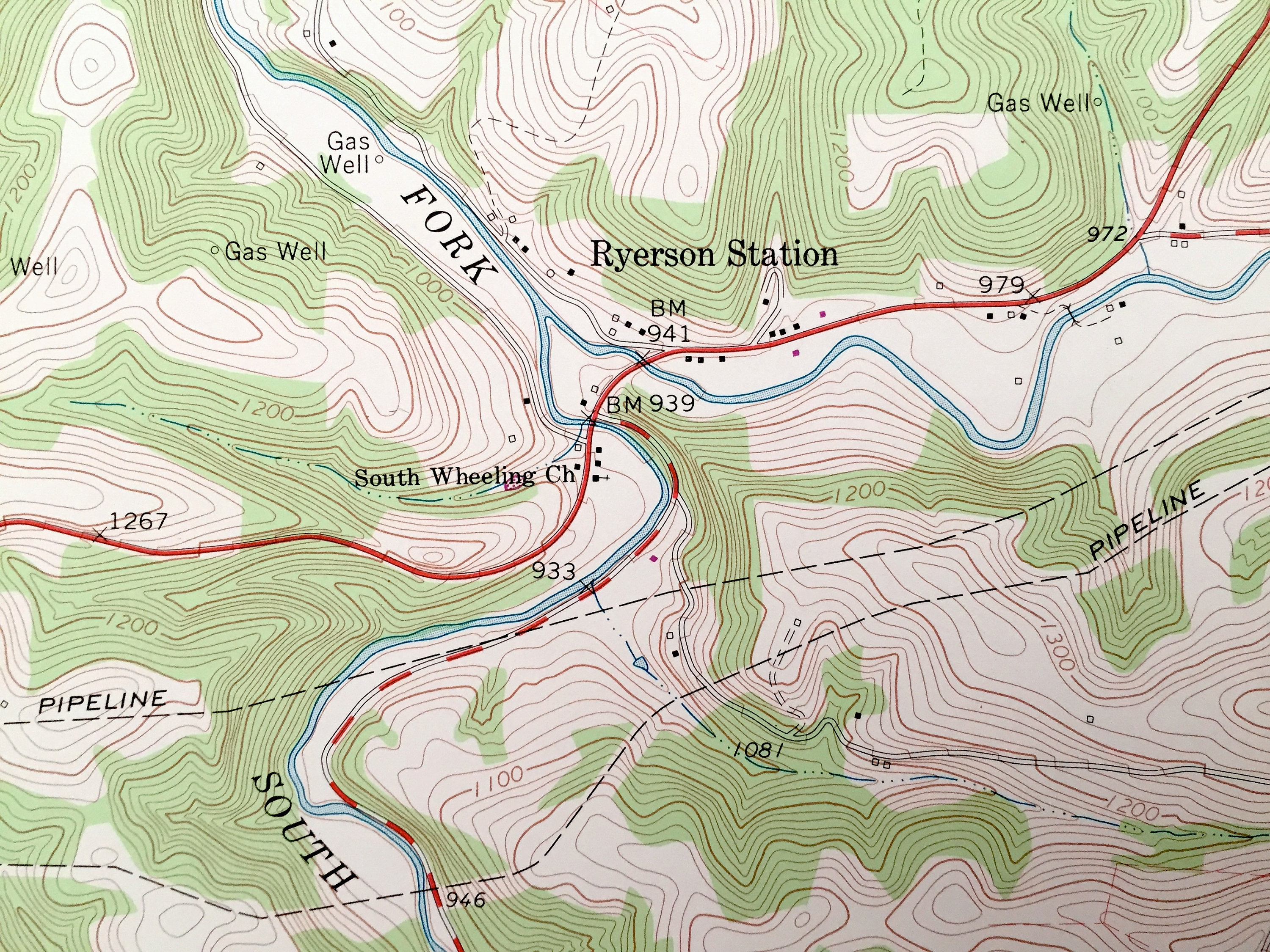 Antique Wind Ridge Pennsylvania 1964 US Geological Survey | Etsy