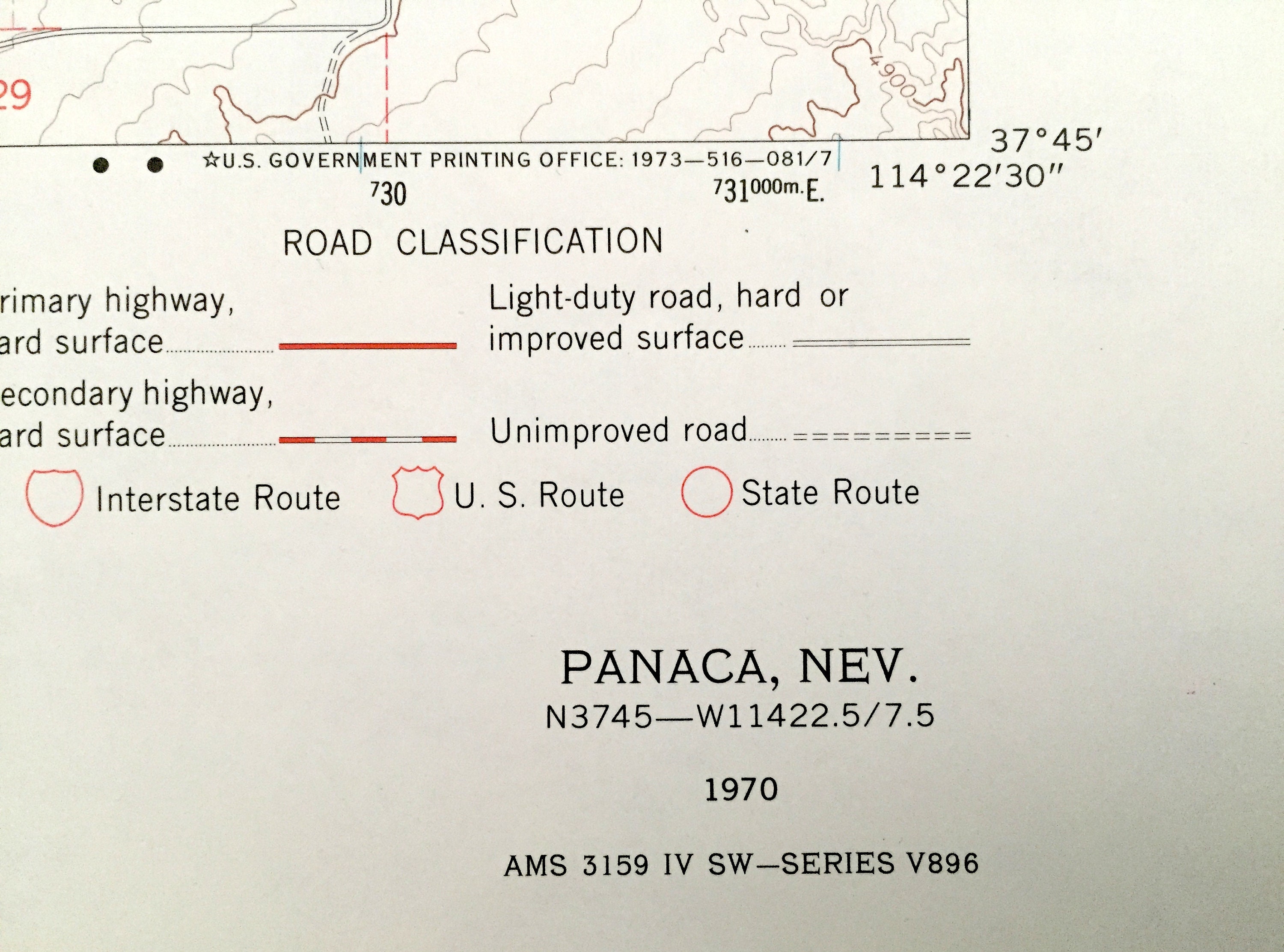 Antique Panaca Nevada 1970 US Geological Survey Topographic | Etsy