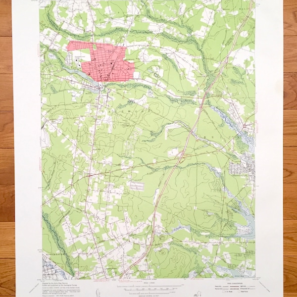 Toms River Nj Street Map - Etsy