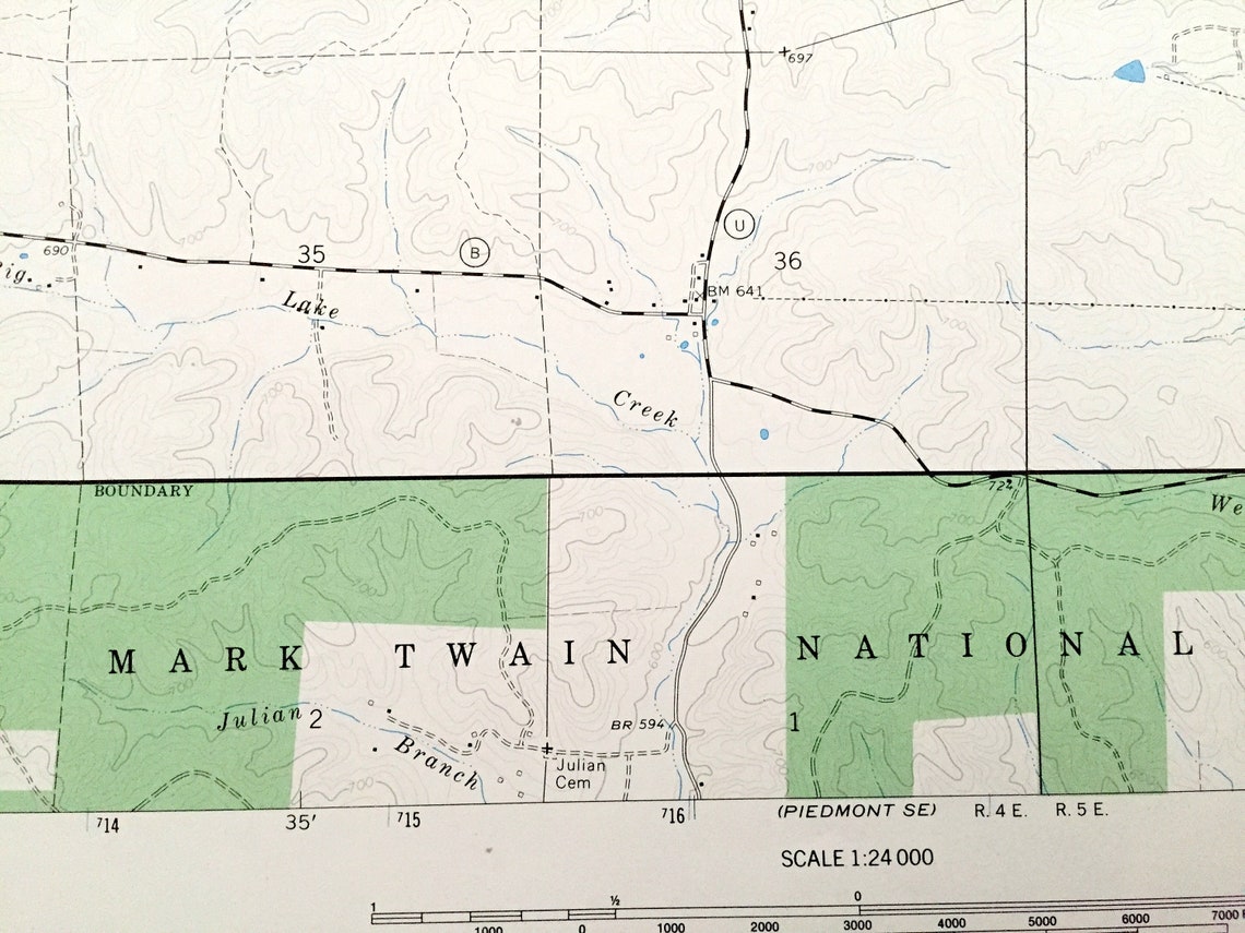 Antique Patterson Missouri 1968 US Geological Survey | Etsy