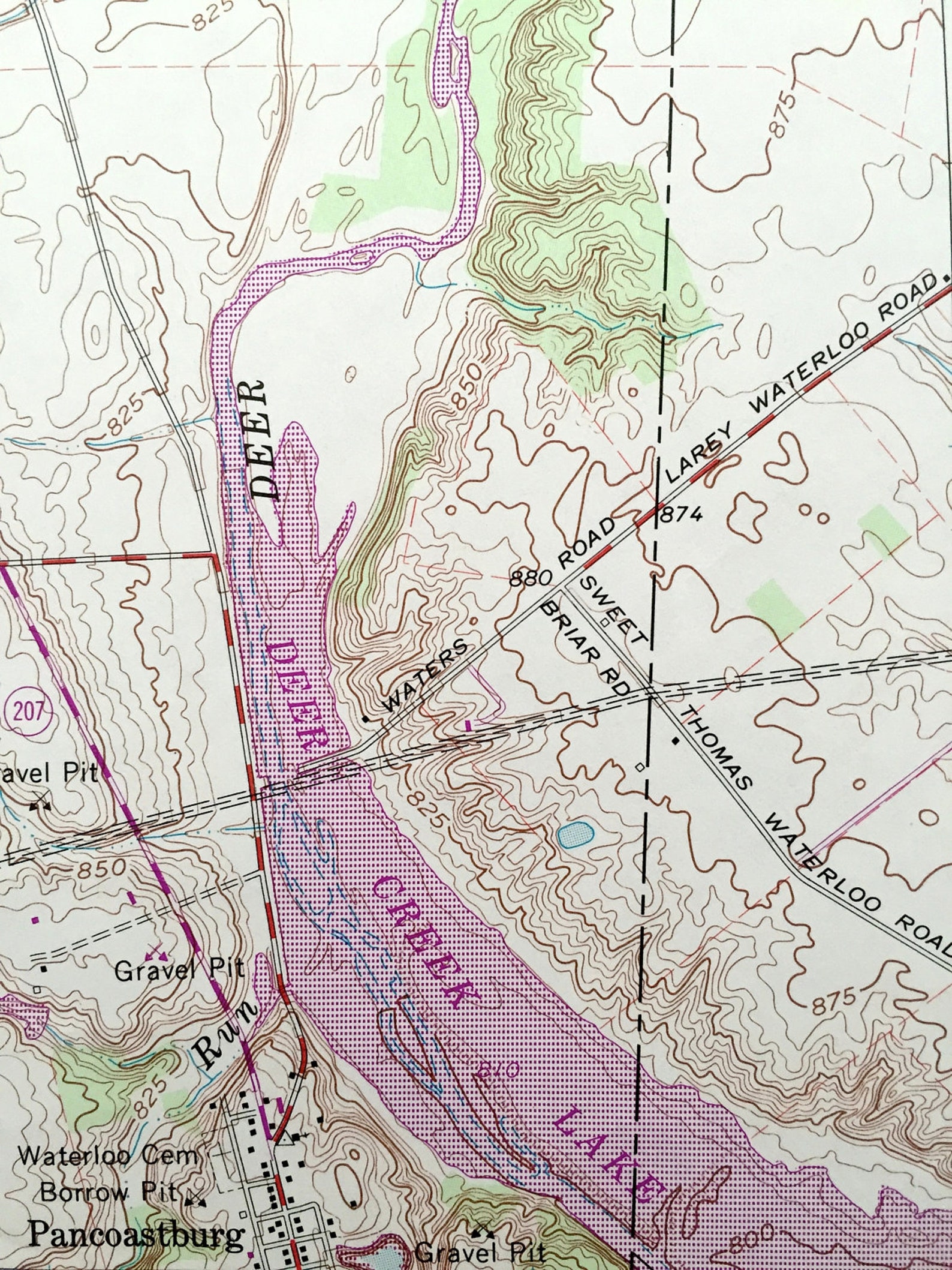 Antique Mount Sterling Ohio 1961 US Geological Survey Topographic Map ...