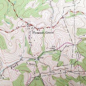 Antique Prosperity, Pennsylvania 1964 US Geological Survey Topographic ...