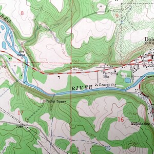 Antique Dolores West, Colorado 1965 US Geological Survey Topographic ...