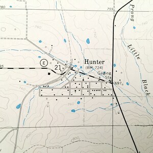 Antique Hunter, Missouri 1968 US Geological Survey Topographic Map ...