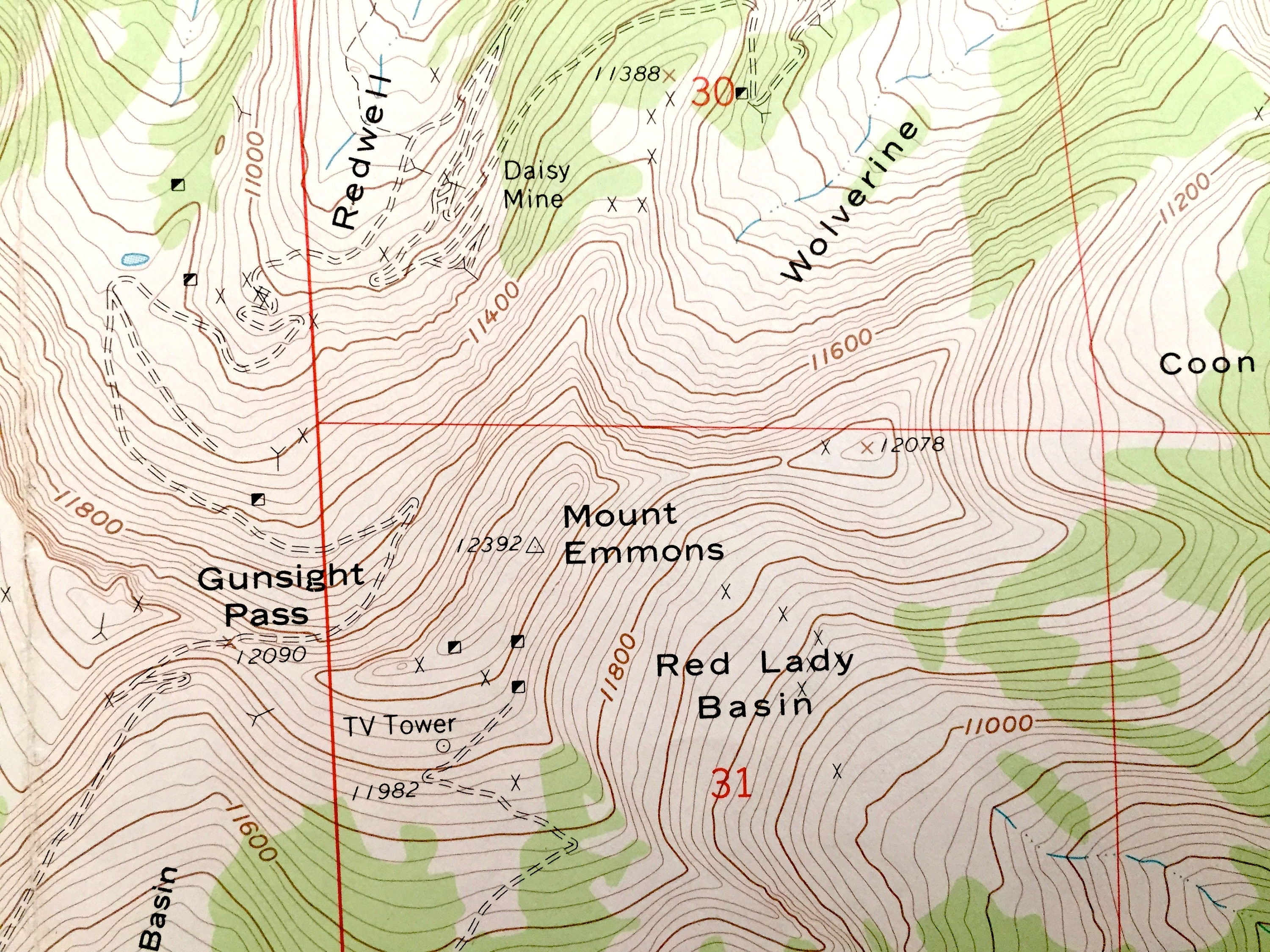 Antique Oh-Be-Joyful, Colorado 1961 US Geological Survey Topographic ...
