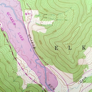 Antique Red House, New York 1962 US Geological Survey Topographic Map ...