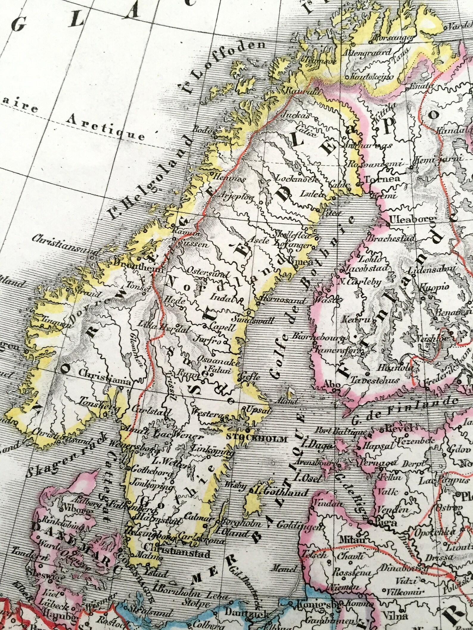 Antique 1832 Ancient Europe Map From JG Heck's Atlas Géographique ...