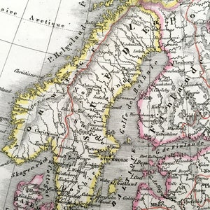 Antique 1832 Ancient Europe Map From JG Heck's Atlas Géographique ...