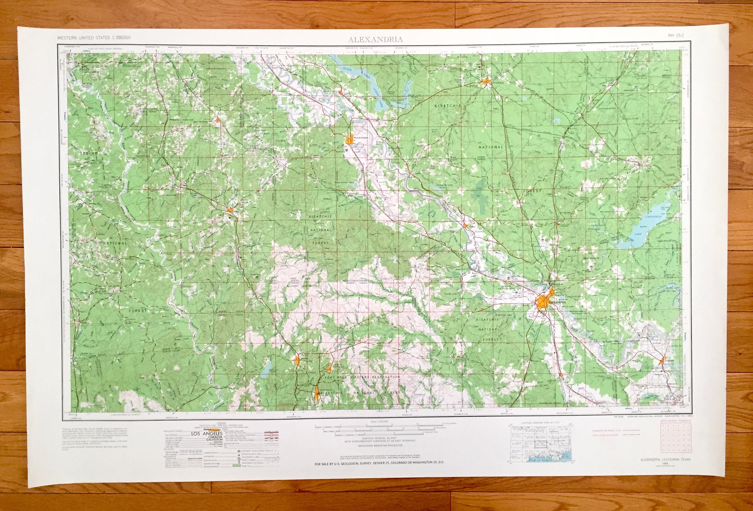 Topographic Map Fort Polk