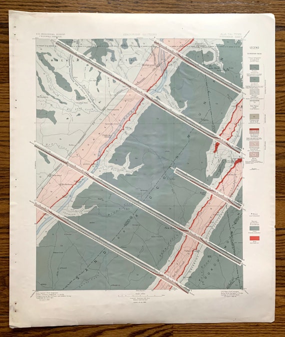 Antique Stevenson Alabama 1895 US Geological Survey - Etsy