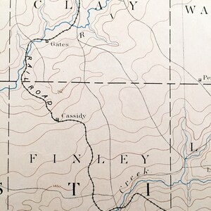 Antique Springfield, Missouri 1886 US Geological Survey Topographic Map ...