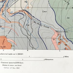 Antique Tenmile District, Colorado 1897 US Geological Survey ...