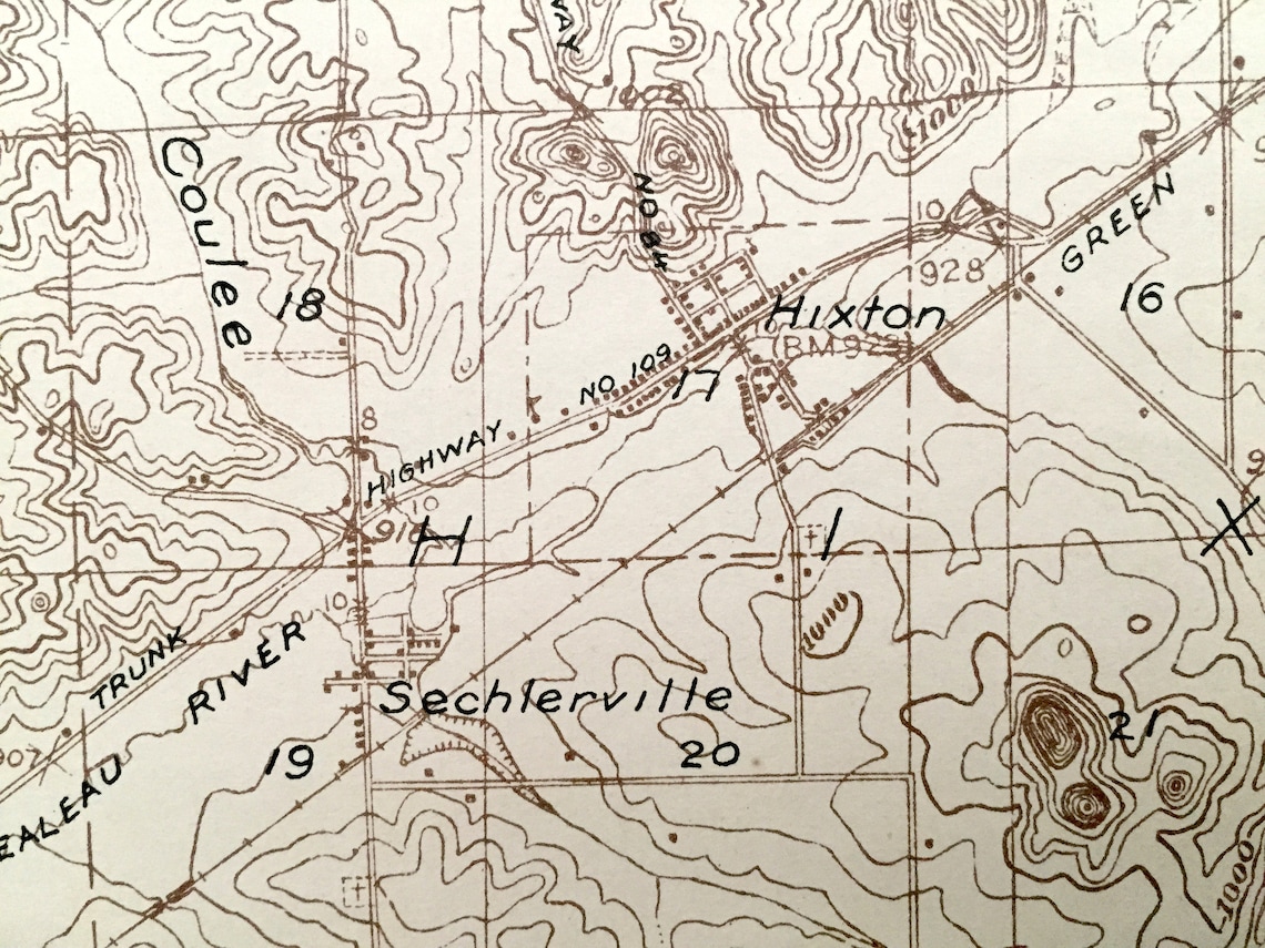 Antique Jackson County Wisconsin 1922 US Geological Survey | Etsy