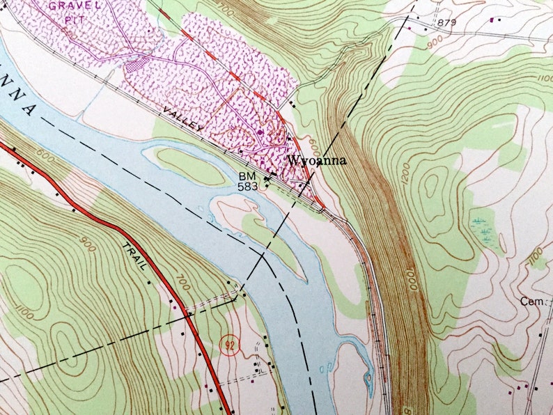 Antique Ransom Pennsylvania 1946 US Geological Survey | Etsy