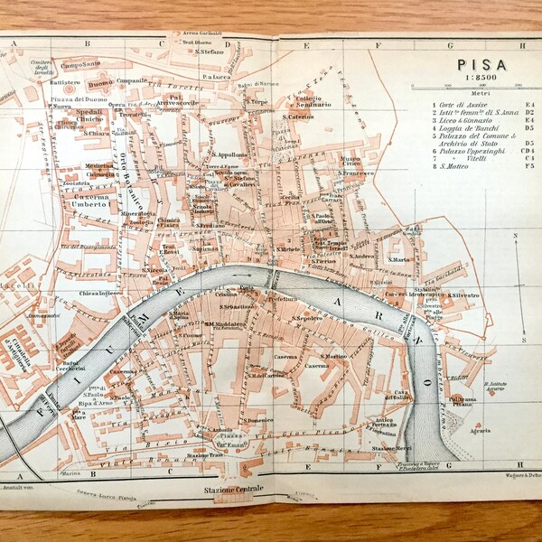 Street Map of Santa Maria - Etsy