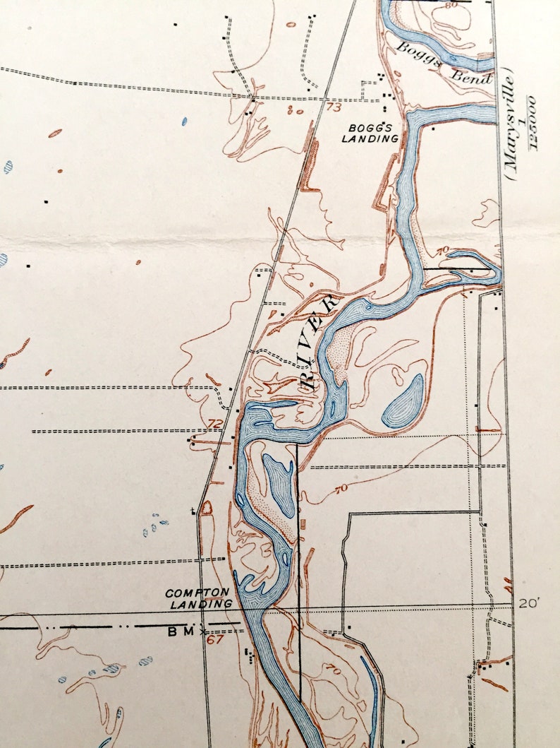 Antique Maxwell, California 1906 US Geological Survey Topographic Map ...