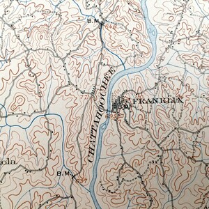 Antique Wedowee, Alabama 1902 US Geological Survey Topographic Map ...