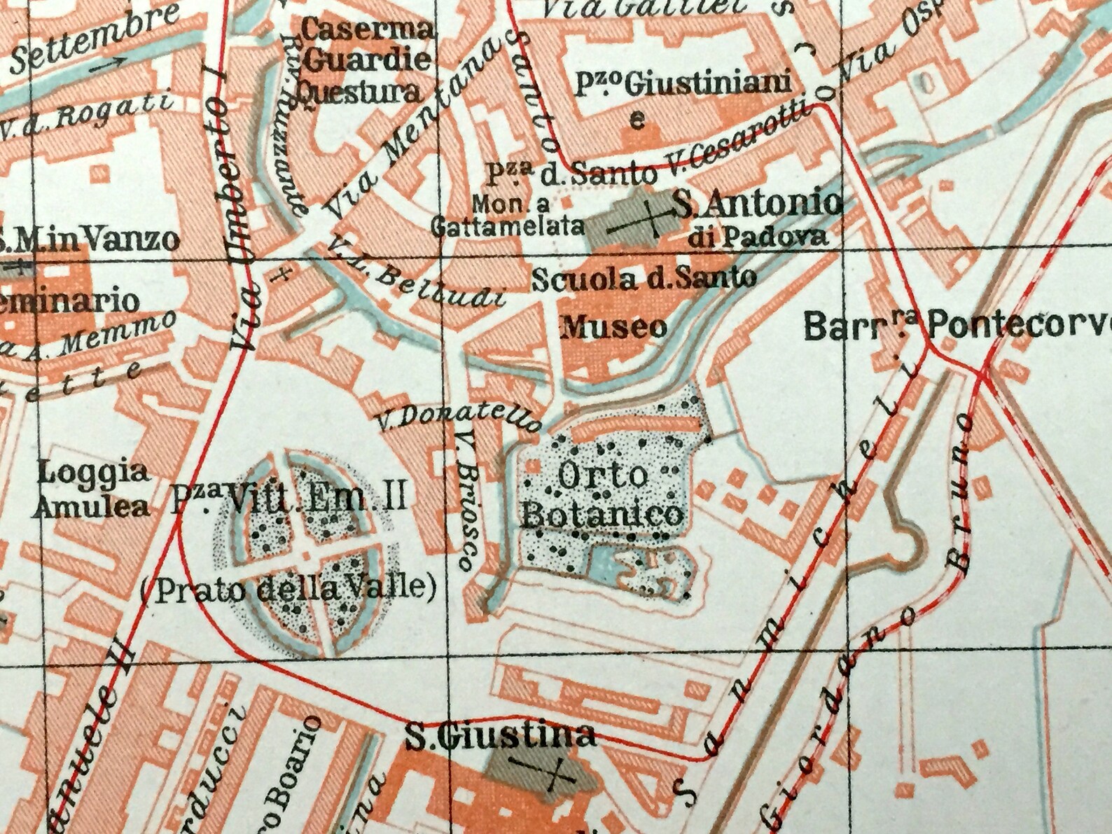 Antique 1937 Padua Italy Map From Muirhead's Blue Guides - Etsy