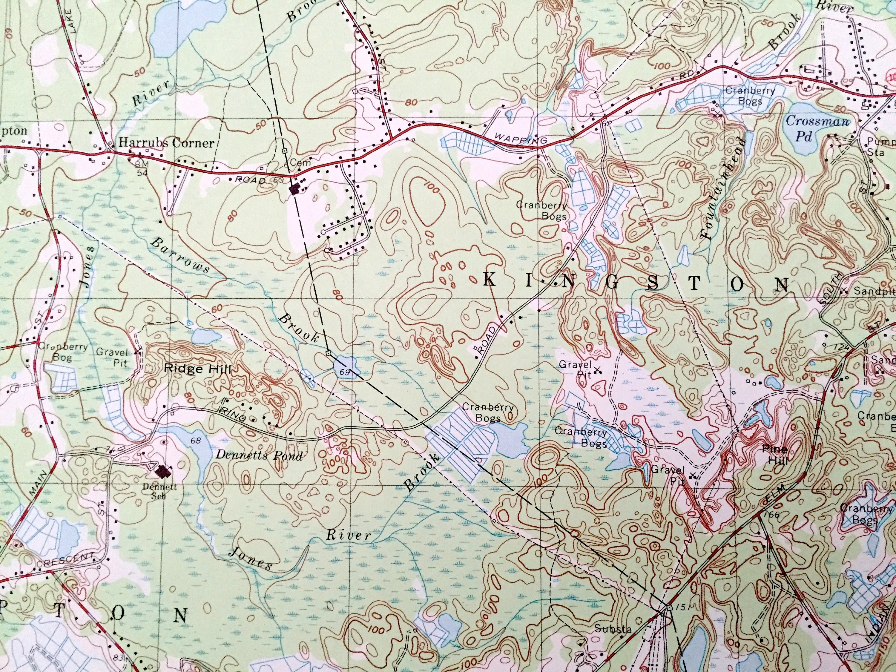 Antique Plympton Massachusetts 1977 US Geological Survey | Etsy