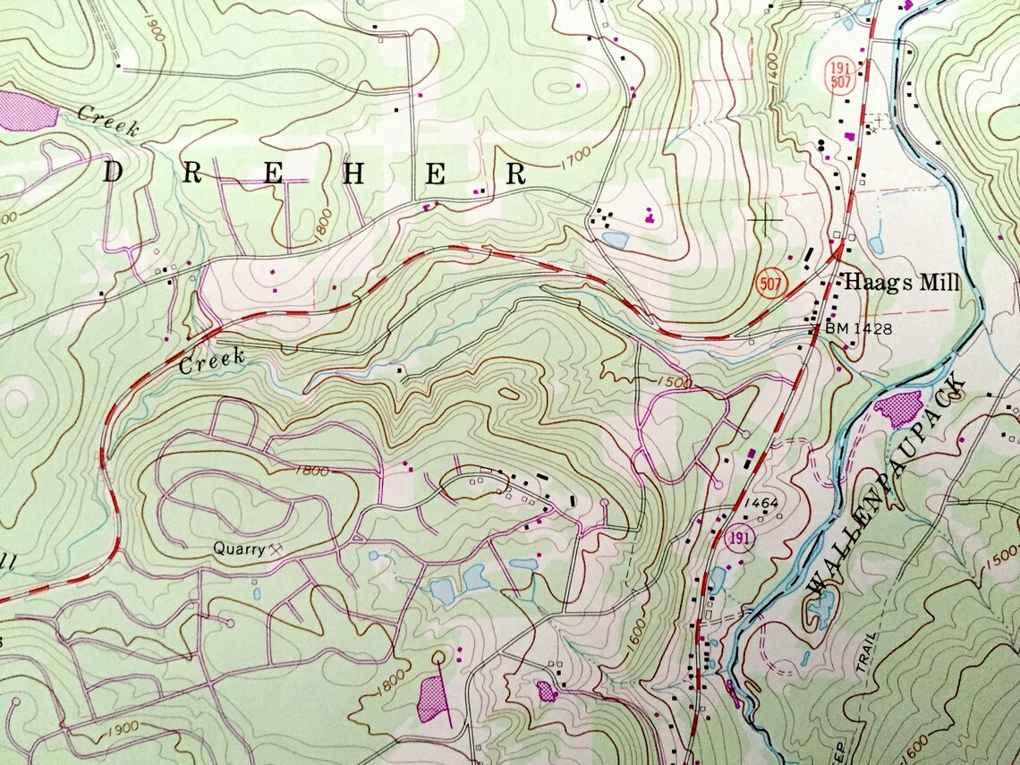 Antique Newfoundland Pennsylvania 1966 US Geological Survey - Etsy