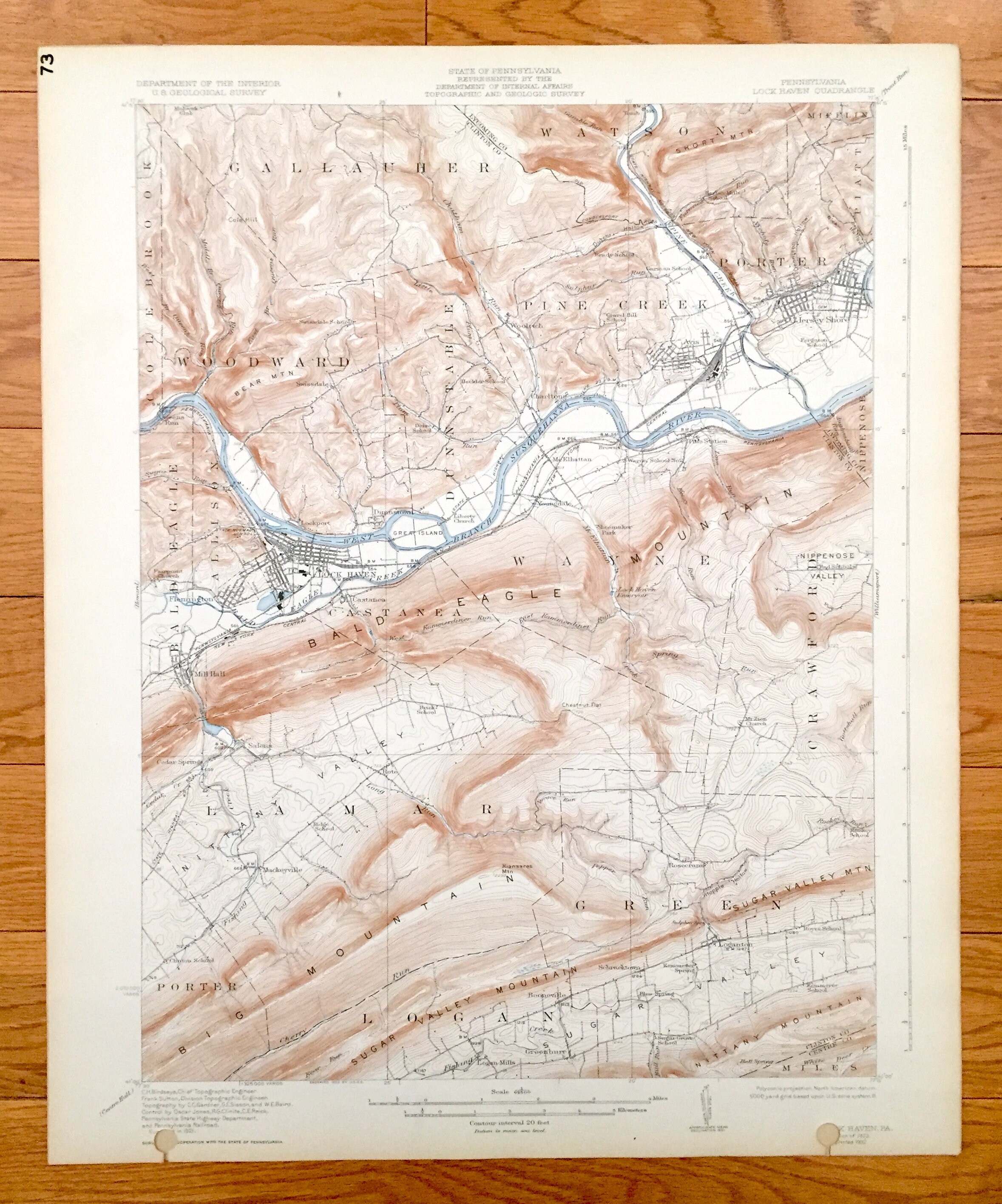 Antique Howard Pennsylvania 1923 US Geological Survey - Etsy Denmark