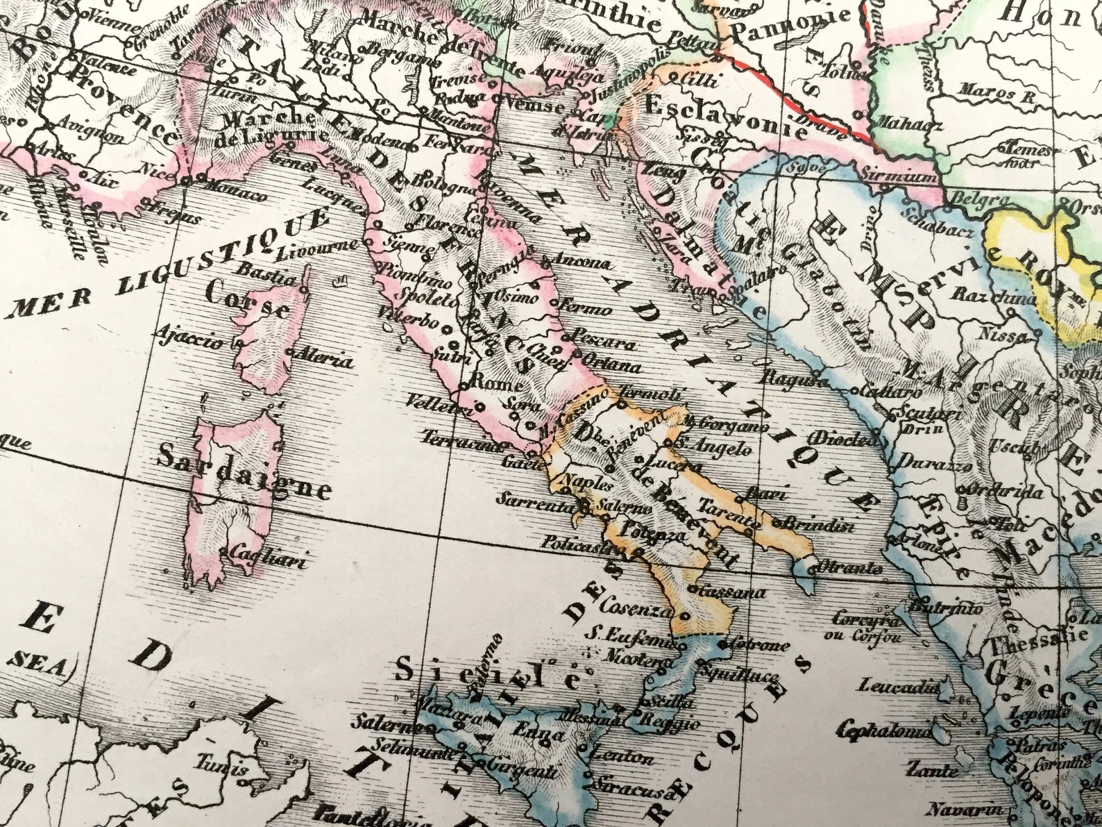 Antique 1835 Ancient Europe Map From JG Heck's Atlas | Etsy