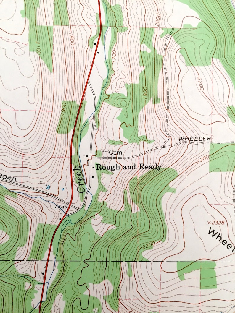 Antique Rexville New York 1965 US Geological Survey - Etsy