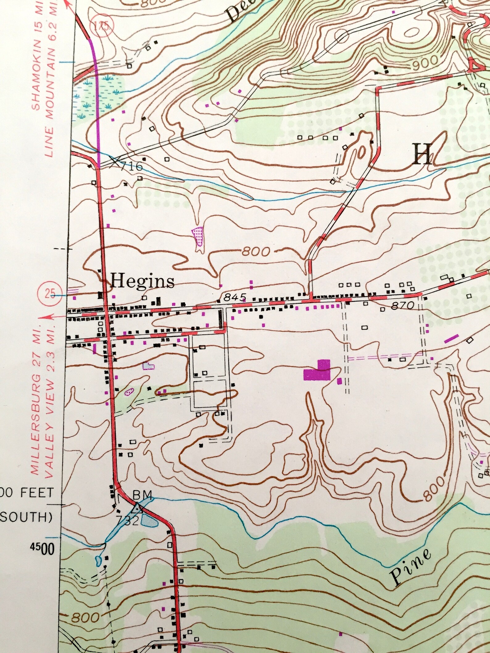 Antique Tremont, Pennsylvania 1954 US Geological Survey Topographic Map ...
