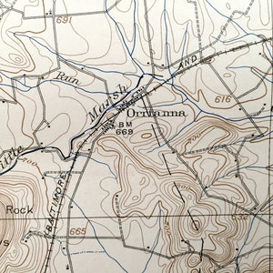 Antique Fairfield Pennsylvania 1909 US Geological Survey - Etsy