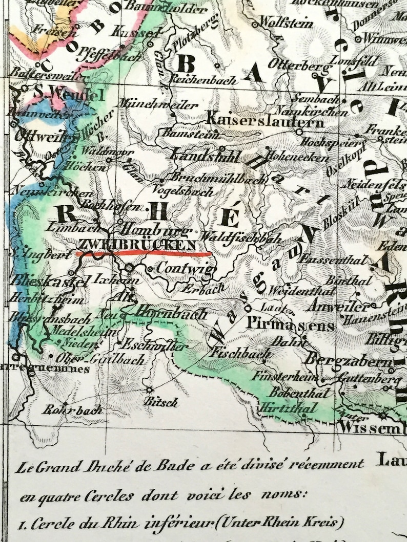 Antique 1835 Ancient Germany Map From JG Heck's Atlas - Etsy