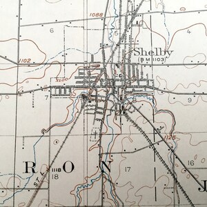 Antique Crestline, Ohio 1915 US Geological Survey Topographic Map ...