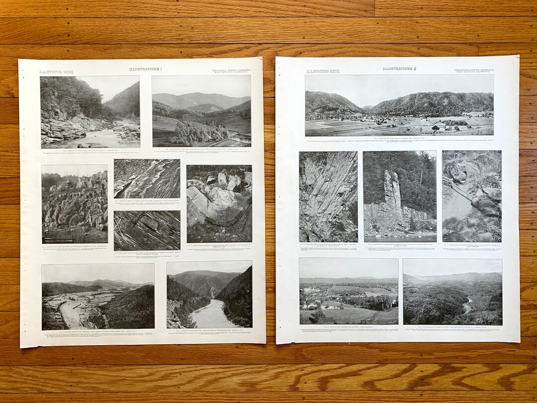 Antique Roan Mountain, Tennessee 1907 Rock Formation Photographs ...