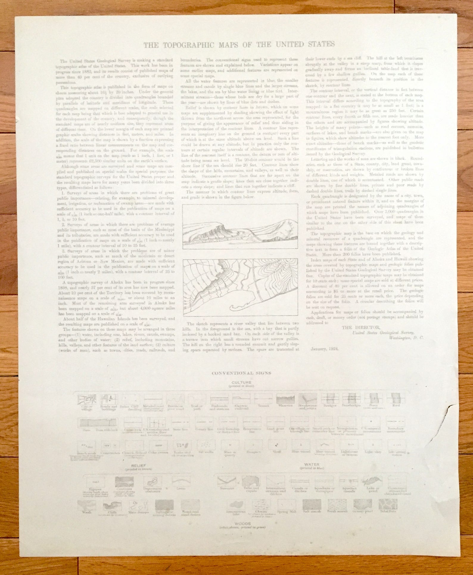 Antique Liberty, Illinois 1927 US Geological Survey Topographic Map ...