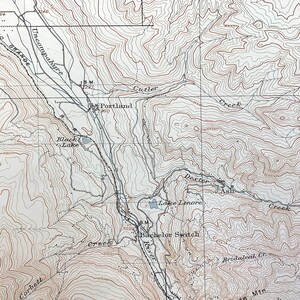 Antique Ouray, Colorado 1904 US Geological Survey Topographic Map ...