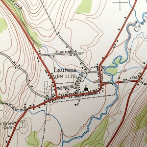 Antique Mt. Vision, New York 1943 US Geological Survey Topographic Map ...