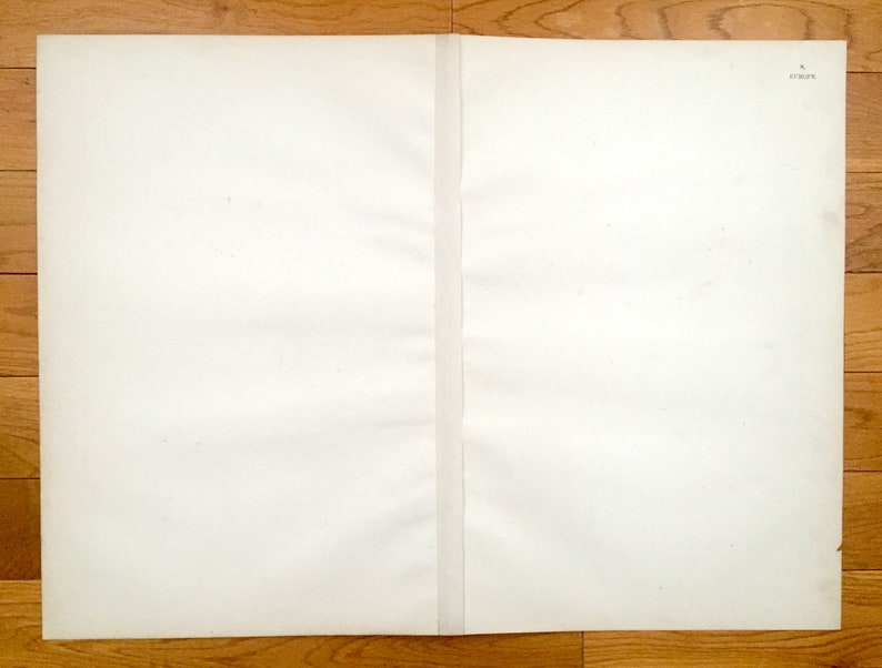 Antique 1888 Europe Map From A & C Black's World Atlas - Etsy