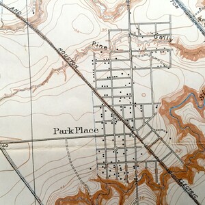 Antique Houston, Texas 1922 US Geological Survey Topographic Map ...