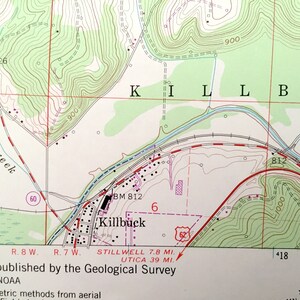 Antique Millersburg, Ohio 1961 US Geological Survey Topographic Map ...