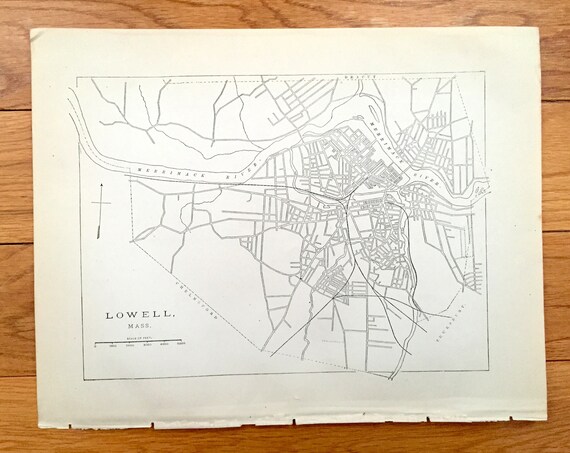 Lowell Mills Map