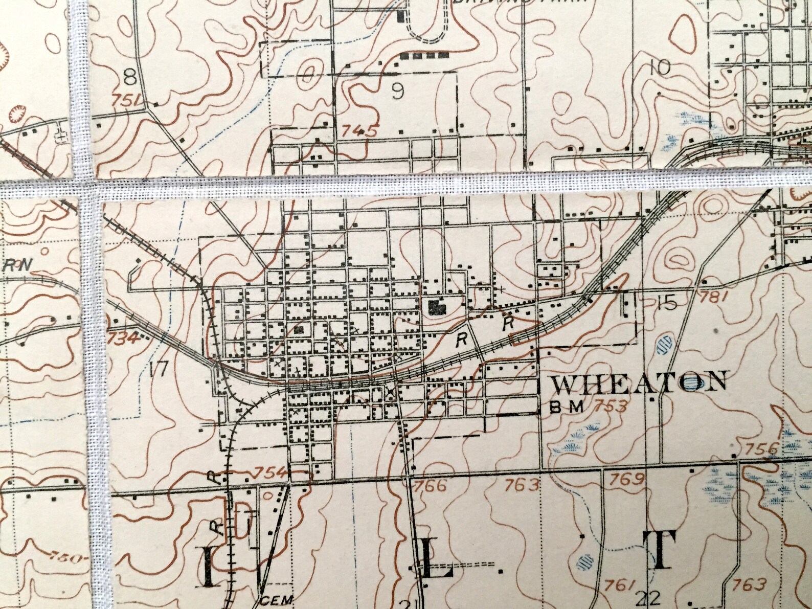 Antique Wheaton Illinois 1908 US Geological Survey - Etsy UK
