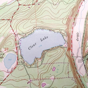 Antique Tanwax Lake, Washington 1959 US Geological Survey Topographic ...