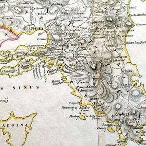Antique 1830 Ancient Greece Map by J&C Walker, John Murray and Karl ...